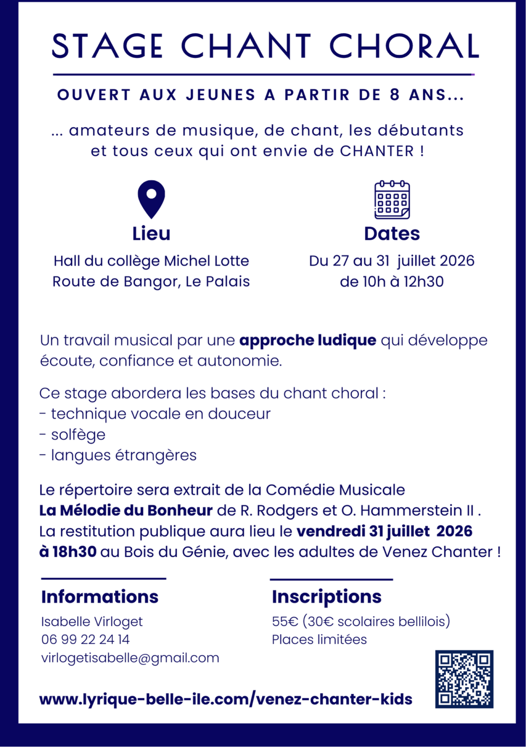 Venez Chanter KIDS - Lyrique en Mer